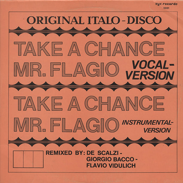 Mr. Flagio ‎/ Take A Chance – RECORD SHOP rare groove