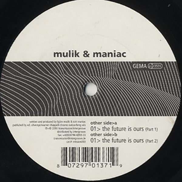 Mulik & Maniac ‎/ The Future Is Ours – RECORD SHOP rare groove