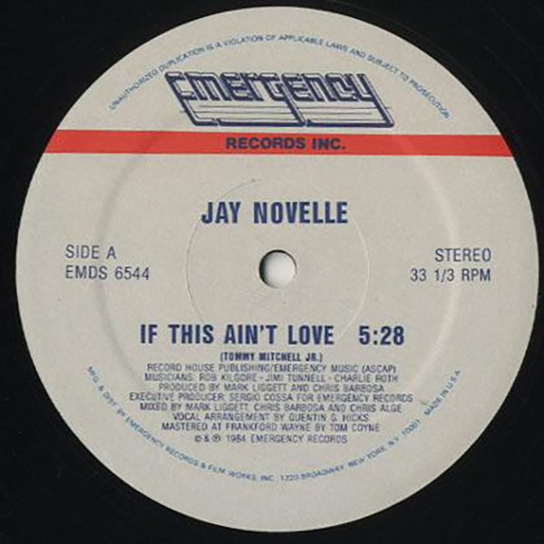 JAY NOVELLE / if this ain't love – RECORD SHOP rare groove
